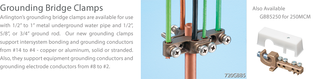 Arlington | Grounding Bridge Clamps