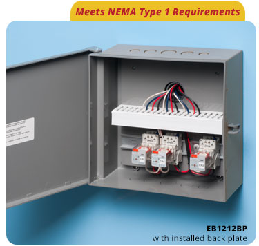 The back plate allows an installer to mount components to the plate ...